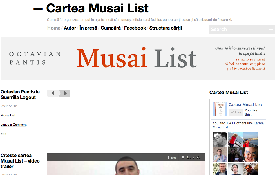 Cartea Musai List | Octavian Pantiș